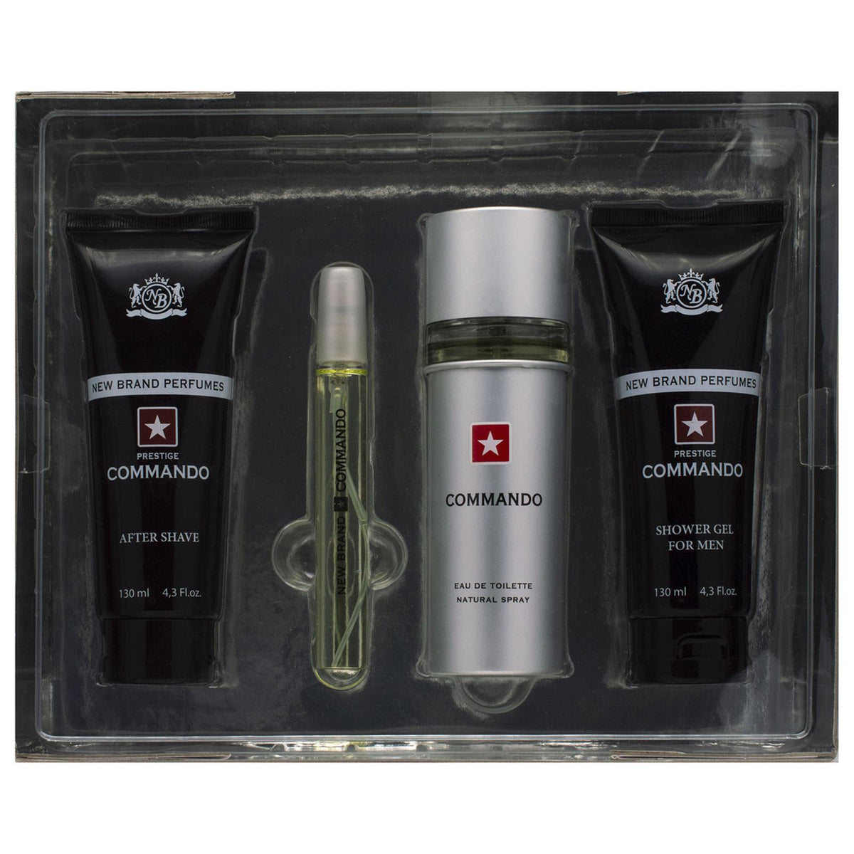 Commando By New Brand Perfumes 100ml Edt Spray / 130ml Shower Gel ...